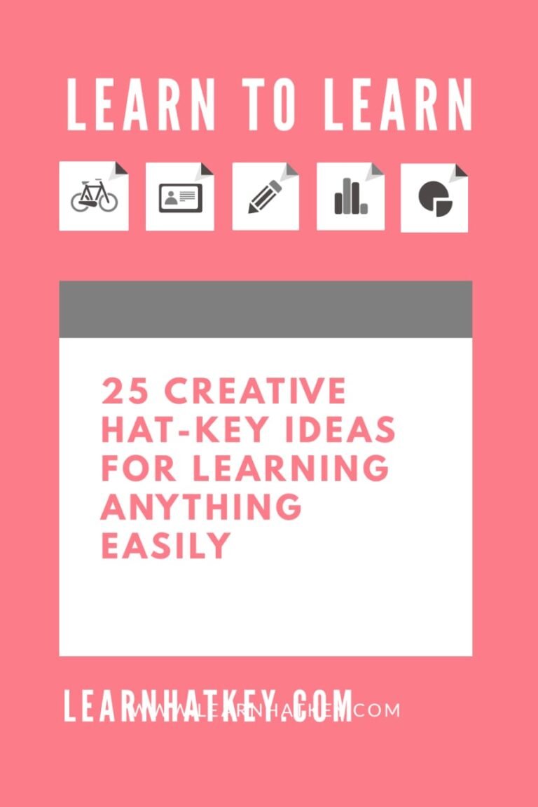 25 HAT-KEY Learning ideas for all - learnhatkey.com
