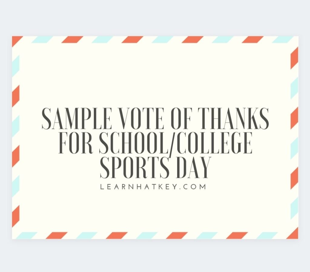 How to write and give a vote of thanks speech - learnhatkey.com