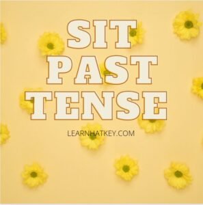 Sit past tense | past tense of sit - learnhatkey.com